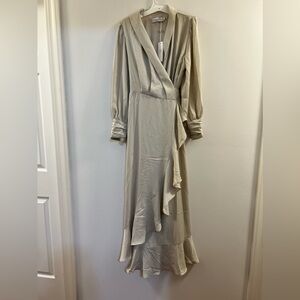 Veiled | Dresses | 5 Shereen Wrap Satin Maxi Dress Muslim Maxi Dress ...
